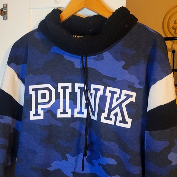 PINK Victoria's Secret | Tops | Pink Small Oversized Pullover With ...